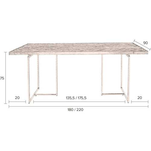 Dutchbone Class Rectangular Dining Table - Oak | Naken Interiors